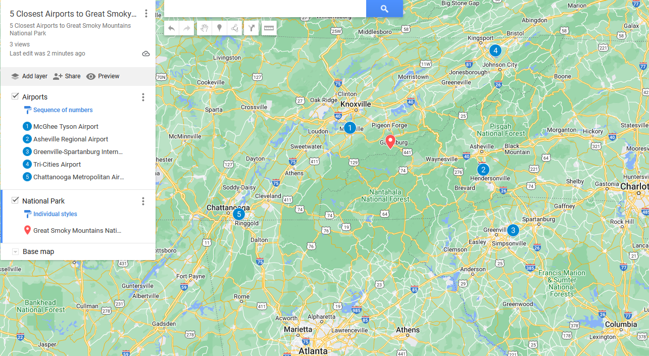 5 Closest Airports to Great Smoky Mountains National Park 5 Closest Airports to Great Smoky Mountains National Park