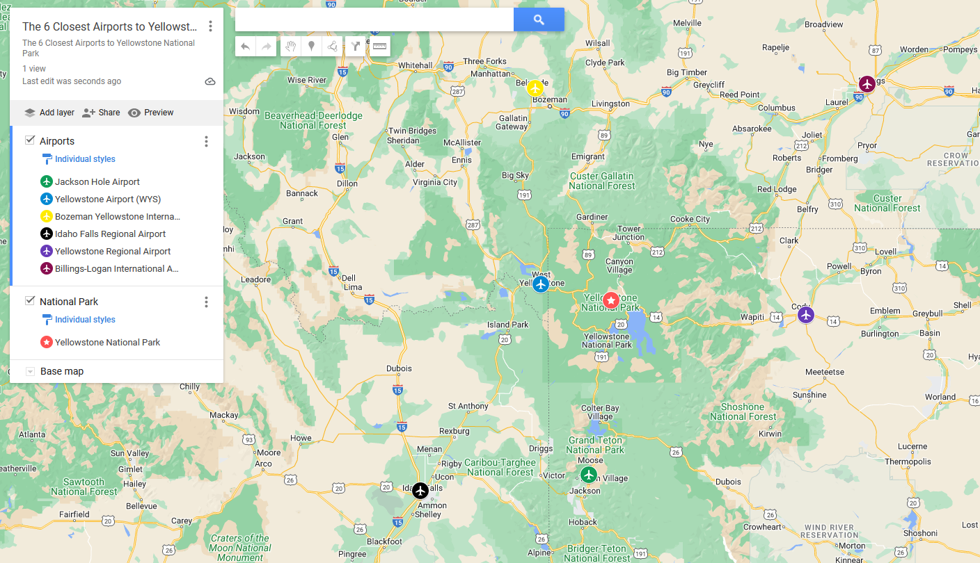 The 6 Closest Airports to Yellowstone National Park The 6 Closest Airports to Yellowstone National Park